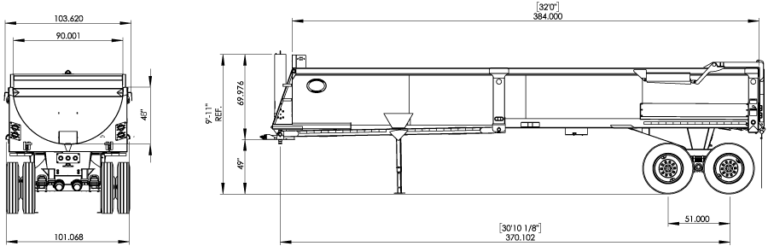 Rock Master™ Half Round Trailer | Construction Trailer Specialists